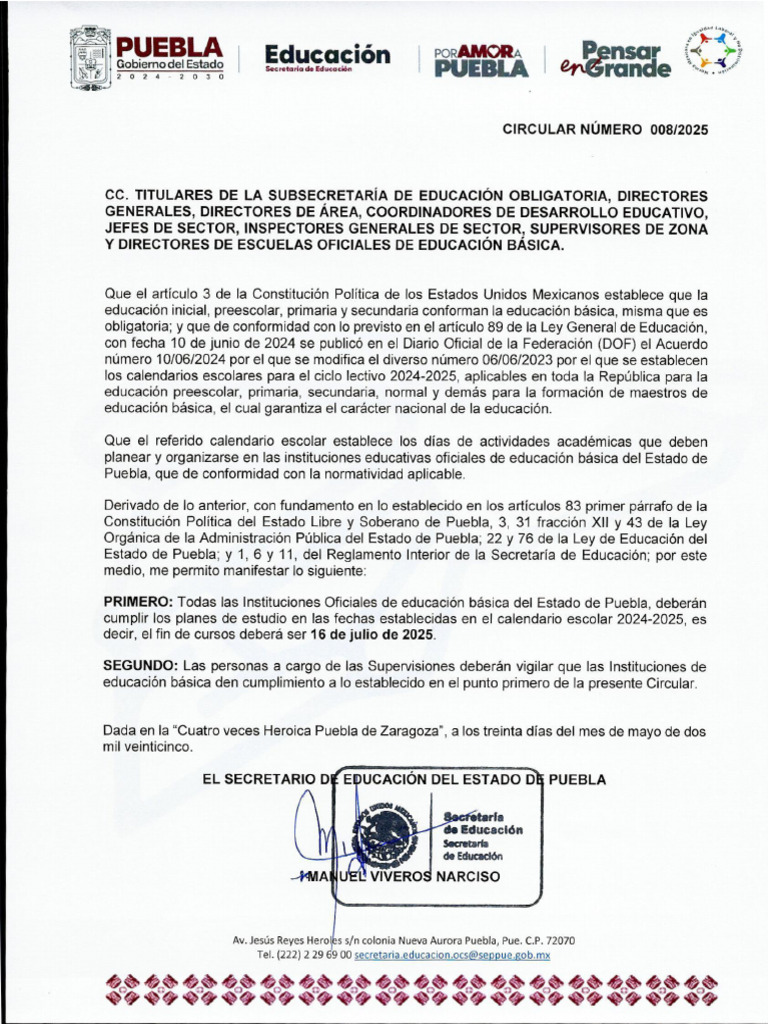 Circular 008-2025 1 | PDF