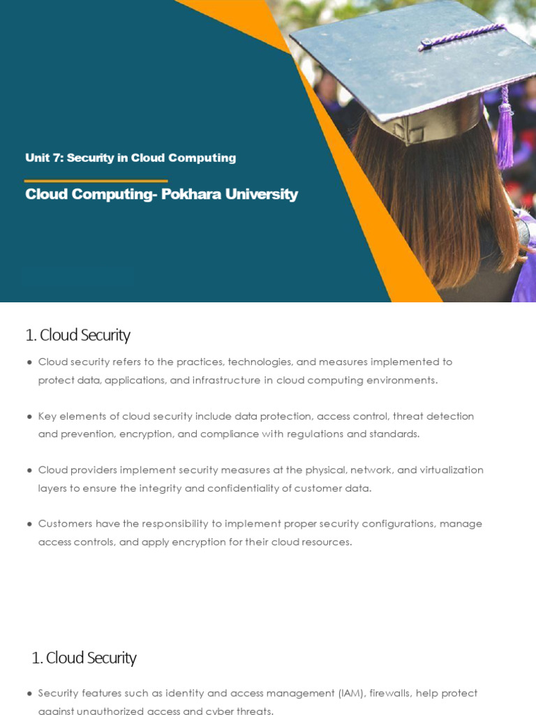 Chapter 7 Security Management in CC | PDF | Information Security | Security