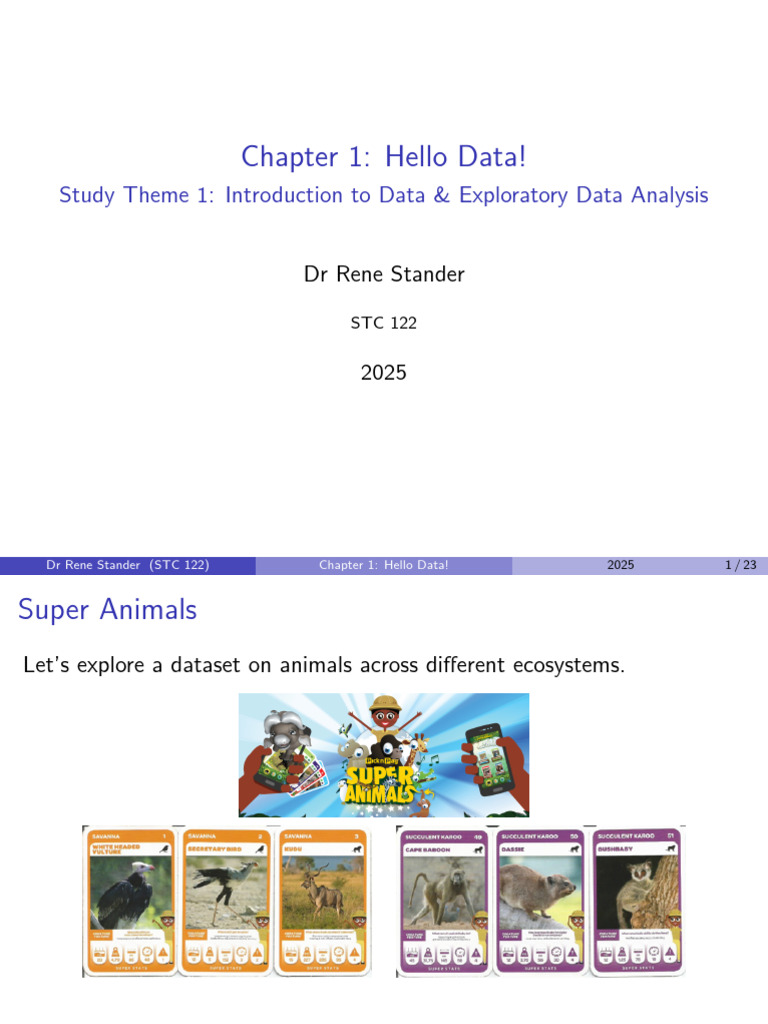 Study Theme 1 - Chapter 1 - Hello Data | PDF | Computer Data | Data