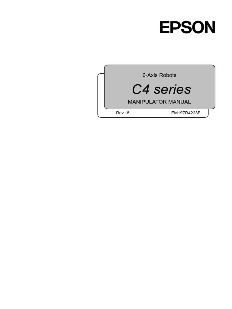 C4 Series 6-Axis Robot Manual | PDF