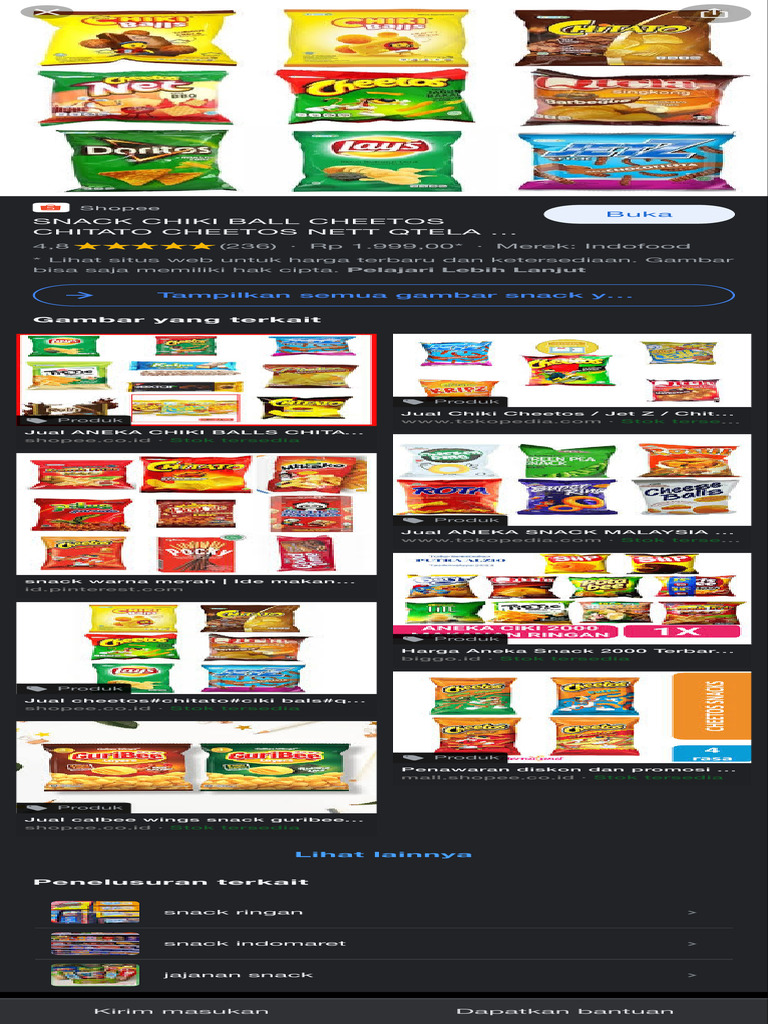 Snack Ciki 2000 dan Variannya | PDF