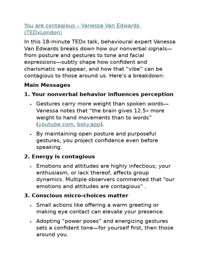 You Are Contagious | PDF