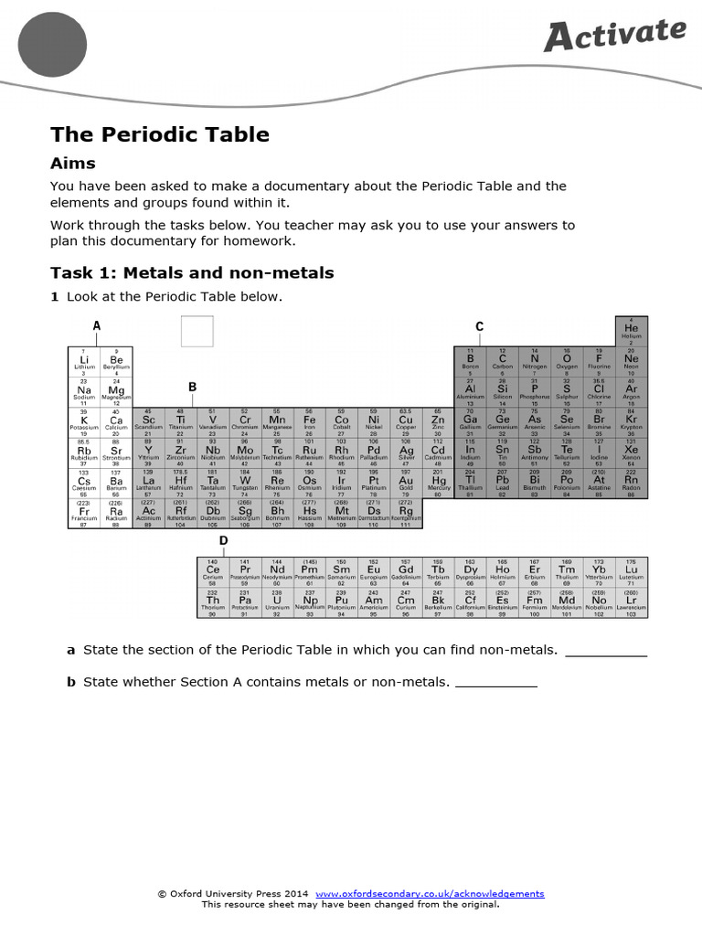 The Periodic Table Checkpoint Textbook 2025-04-14 13 - 05 - 52 | PDF ...