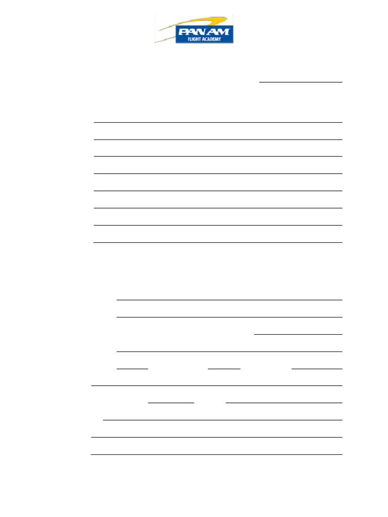 Pilot Information Form v2 | PDF