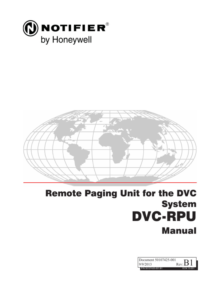 Remote Paging Unit For The DVC System DVC-RPU Manual | PDF | Optical Fiber