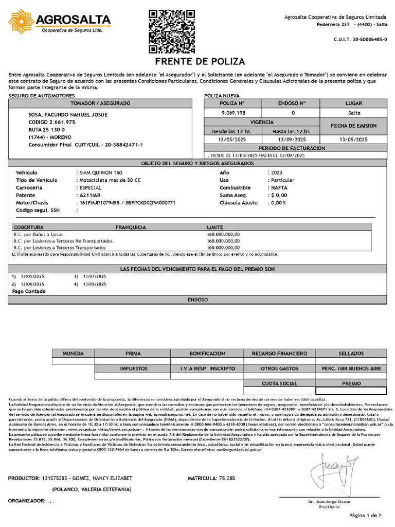 Sosa Facundo Moto Pza | PDF | Transporte | Vehículos