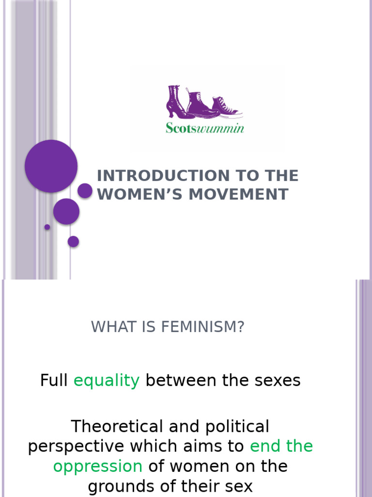 Introduction To The Womens Movement | PDF | Gender Studies | Feminism
