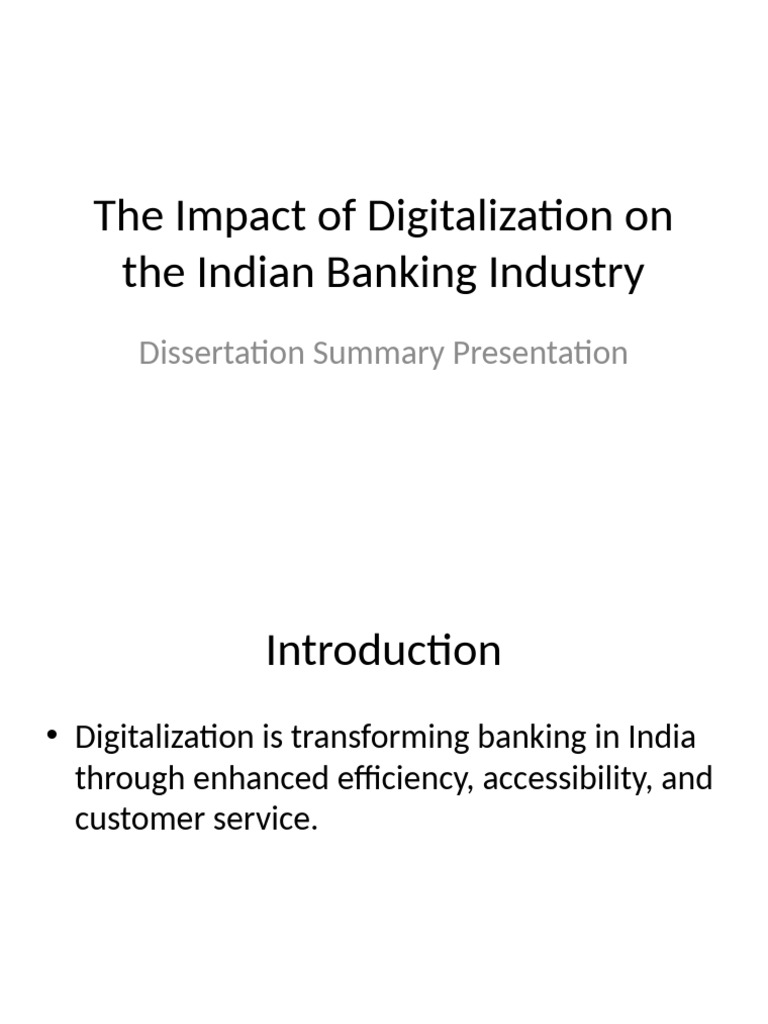 Digital Banking India Presentation | PDF