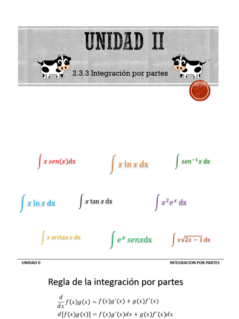 Integración por Partes: Guía Práctica | PDF | Integral | Cálculo