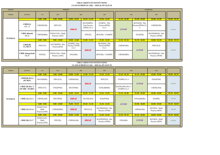 Class Schedule Dt-22.07.25 | PDF | Imaging | Computer Vision