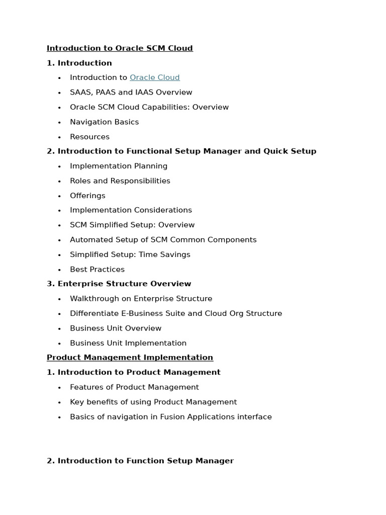 Oracle SCM Cloud Implementation Guide | PDF | Cloud Computing | Procurement