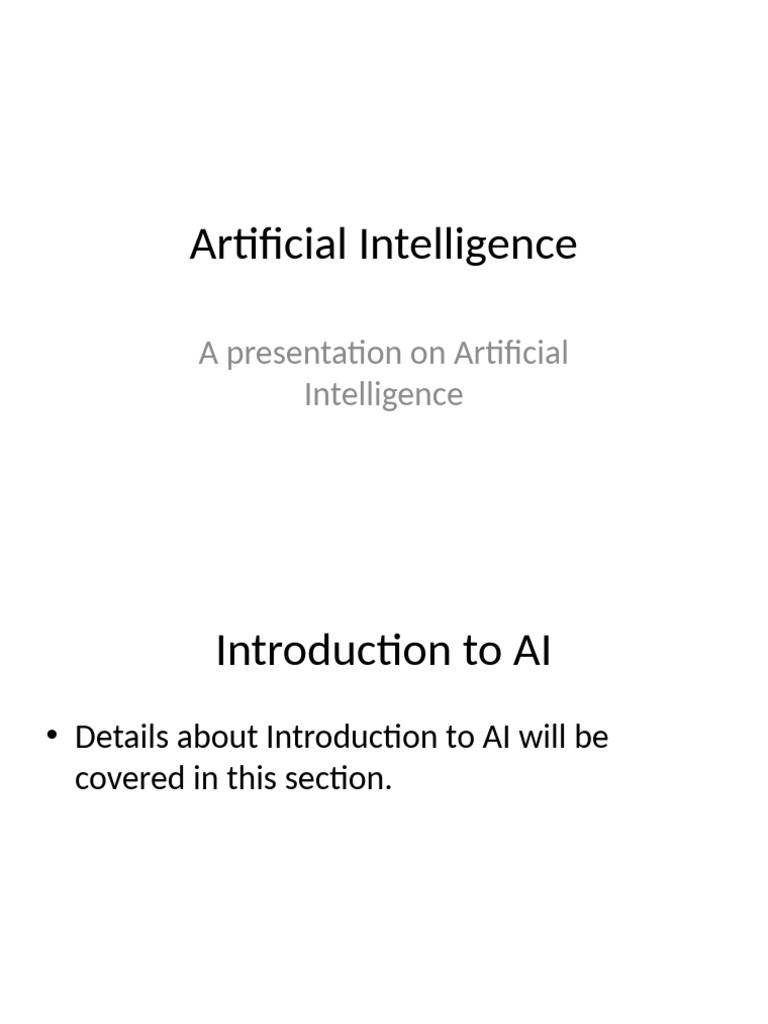 Artificial Intelligence | PDF