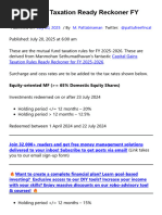 Tax Reckoner - FY 2025 - 26 | PDF | Capital Gain | Capital Gains Tax
