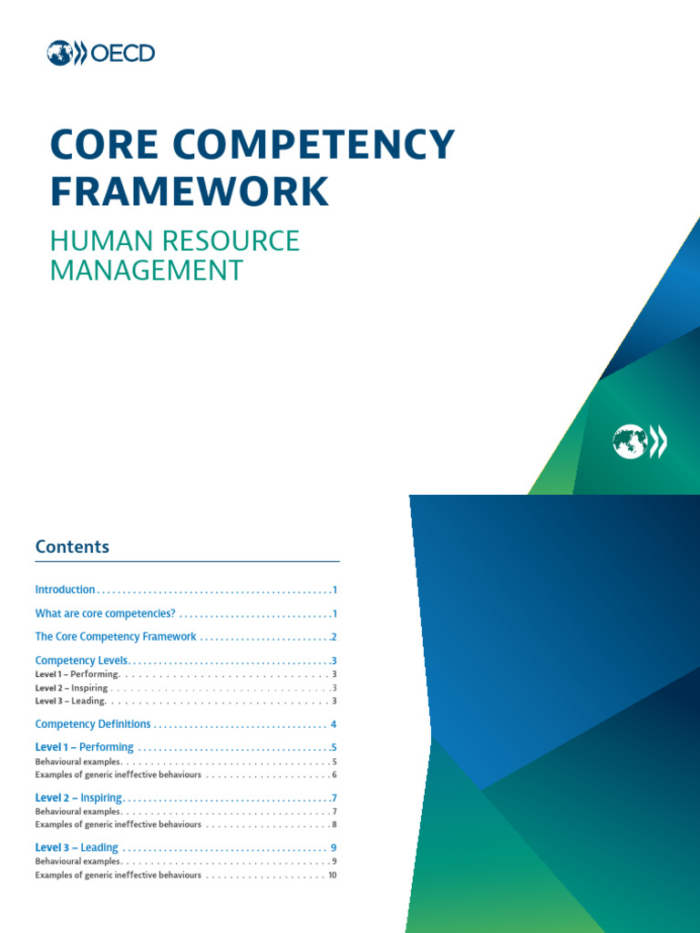 Competency Framework OECD | PDF | Integrity | Collaboration