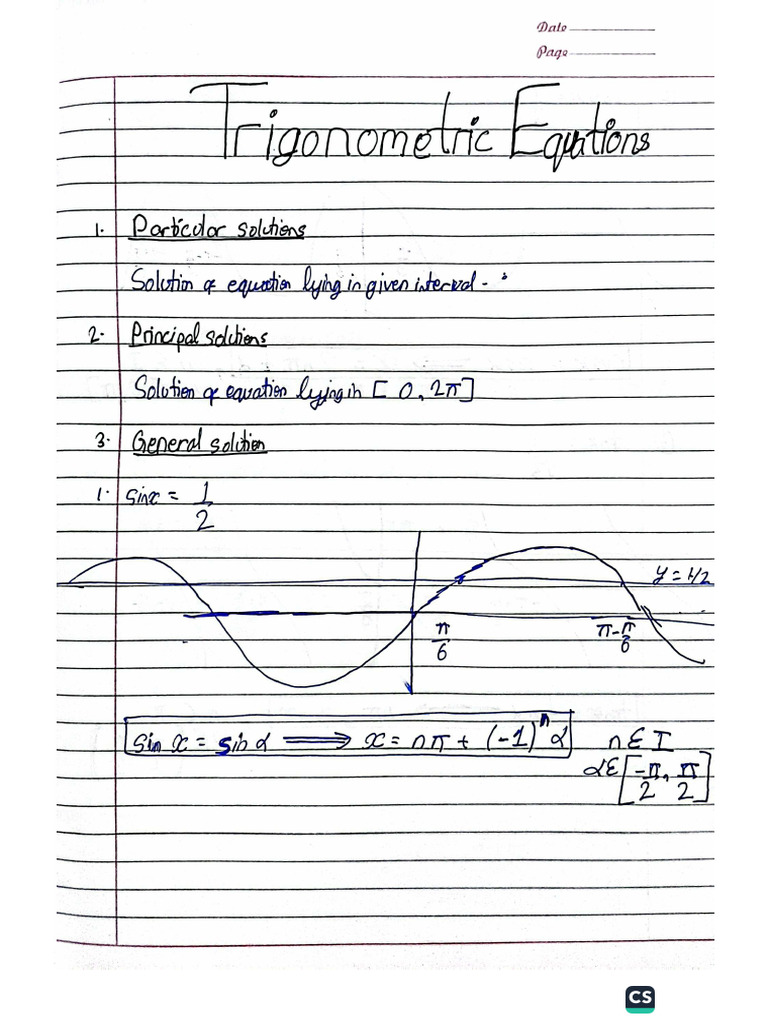 Trigonometric Equations | PDF
