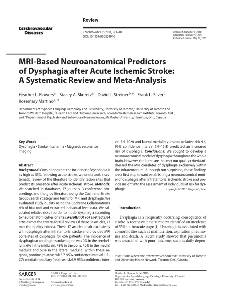 MRI-Based Neuroanatomical Predictors | PDF | Stroke | Magnetic Resonance Imaging