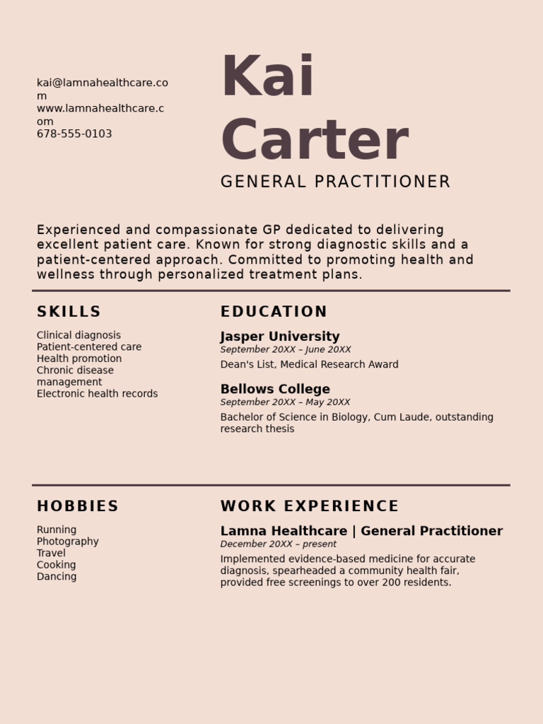 Skills Focus Graphic Professional Resume | PDF