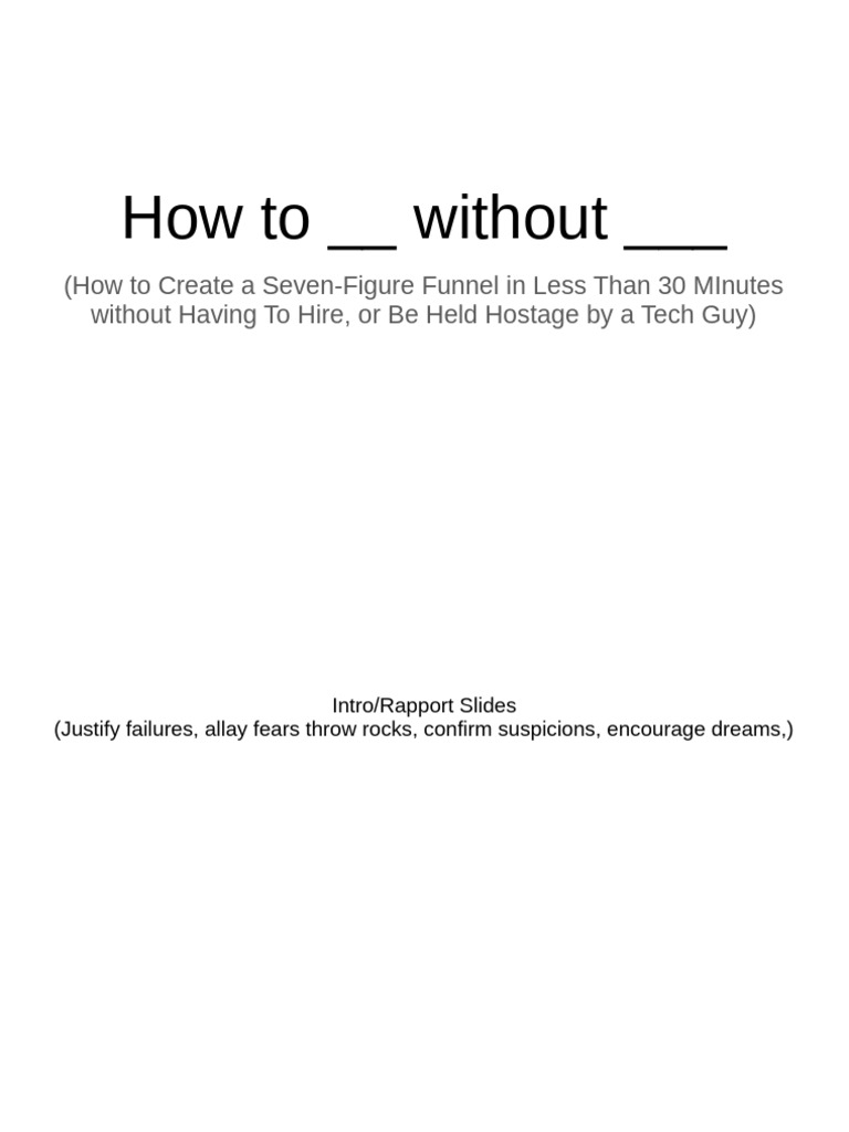 Perfect Webinar Outline Template | PDF