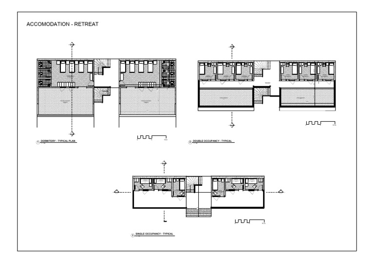 Accomodation - Retreat: Dormitory - Typical Plan 1 Double Occupancy ...