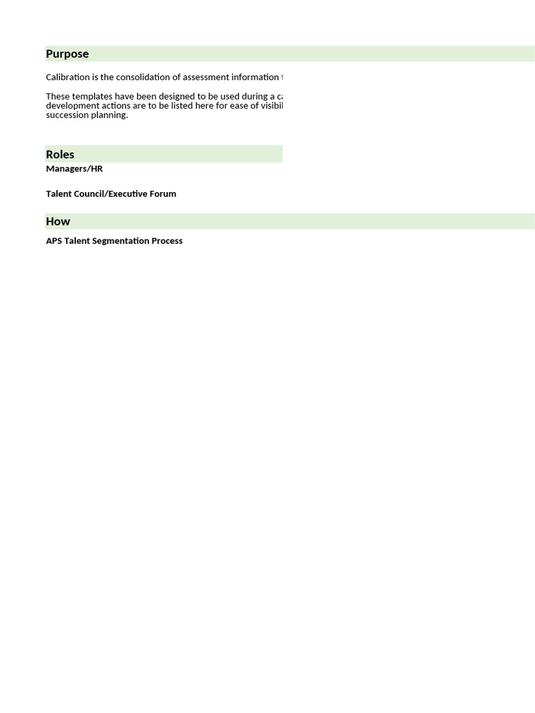 Talent Calibration Process Overview | PDF | Cognitive Science ...