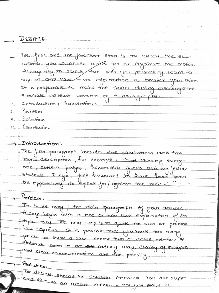 Debate Notes | PDF