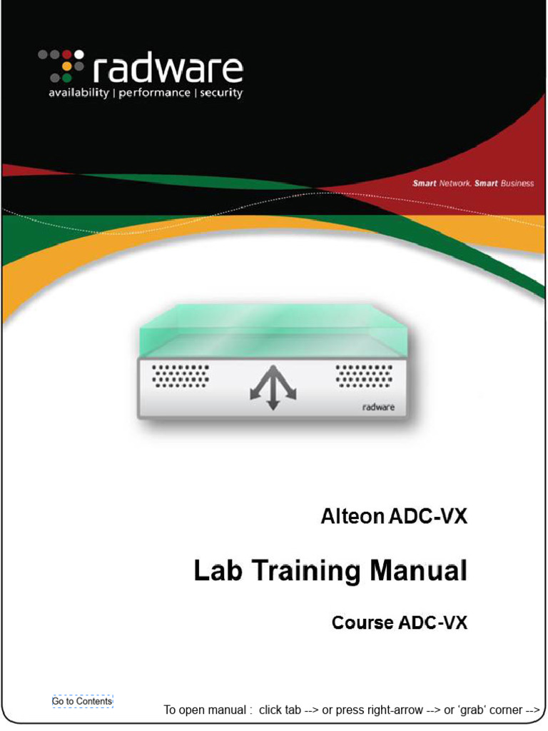 Alteon ADC-VX Lab Manual2 | PDF | File Transfer Protocol | World Wide Web