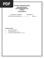 Grade 8 L.O June Exams 2024 - 012502 | PDF | Pregnancy | Psychological ...