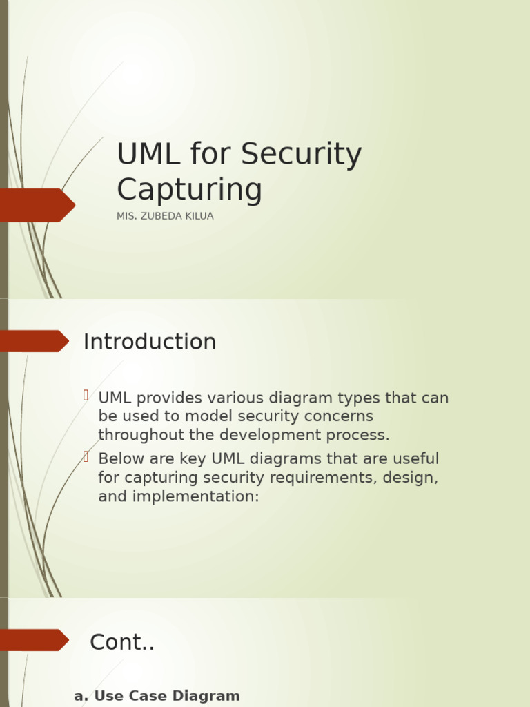 UML Diagrams for Security Management | PDF | Use Case | Information ...
