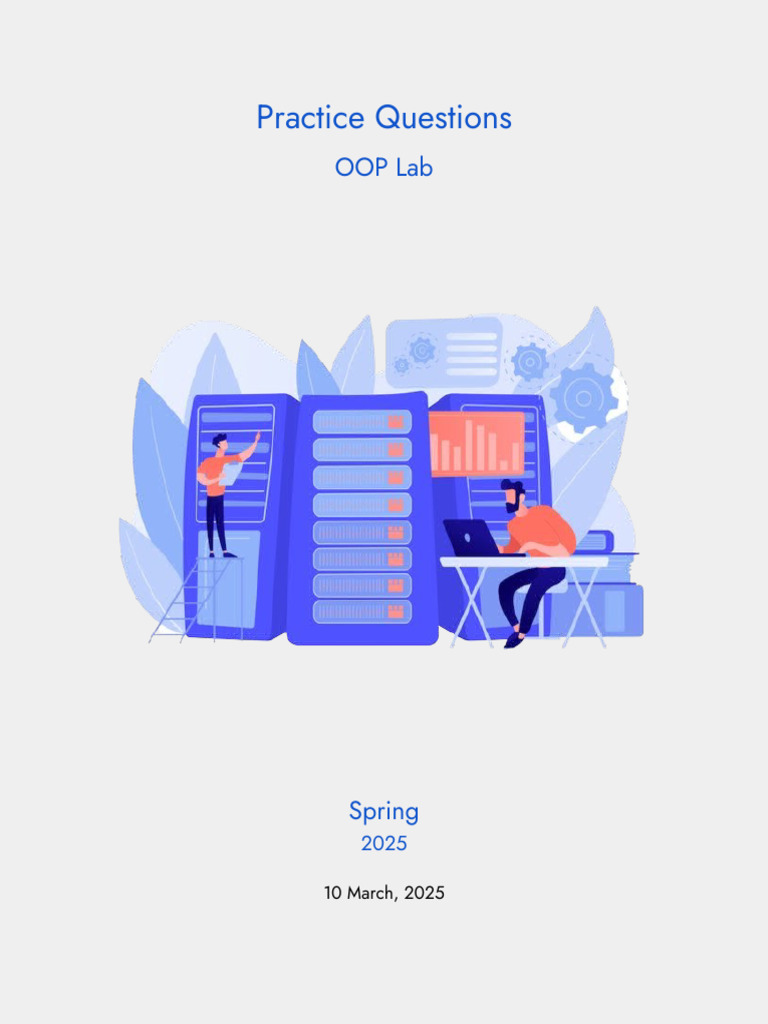 OOP Lab Practice Questions | PDF | Matrix (Mathematics) | Integer (Computer Science)