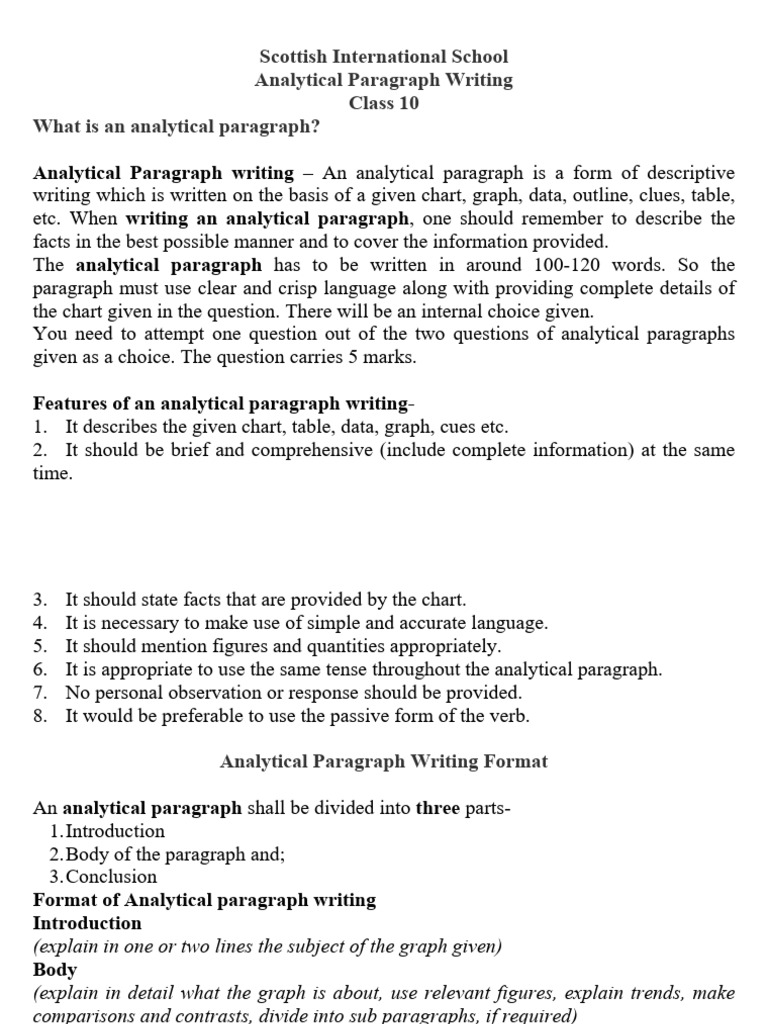 Class 10 Analytical Paragraph Guide | PDF | Foods | Poverty