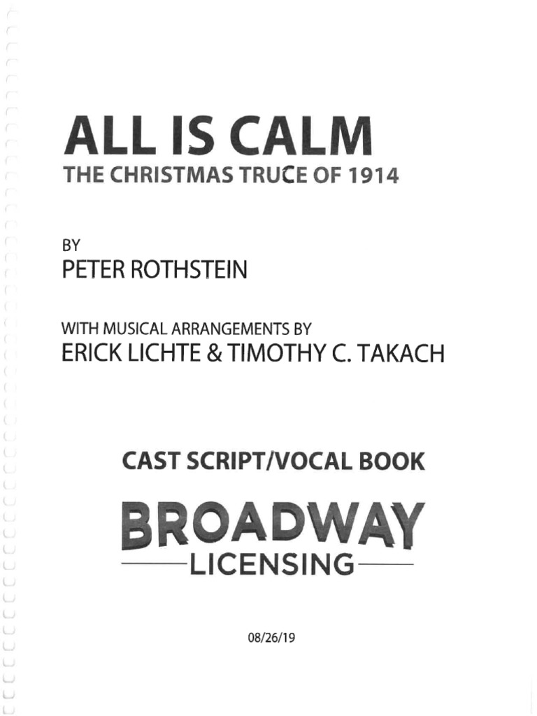 AIC Script and Vocal Book | PDF