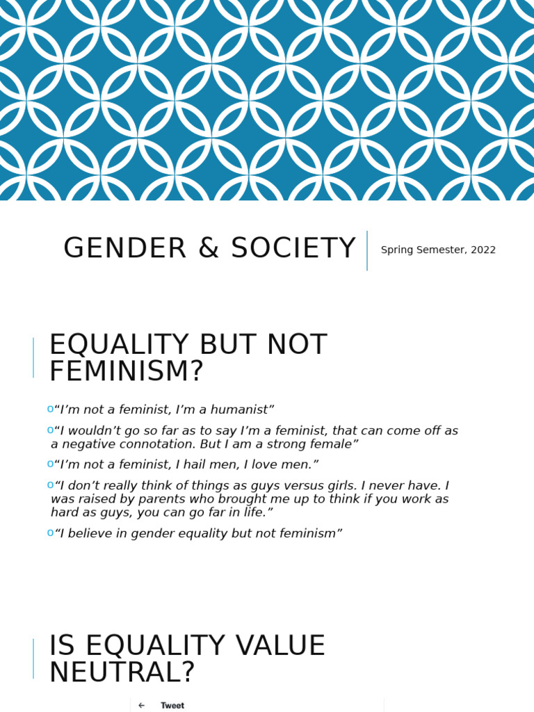Gender Equality and Feminism Debate | PDF | Intersex | Gender