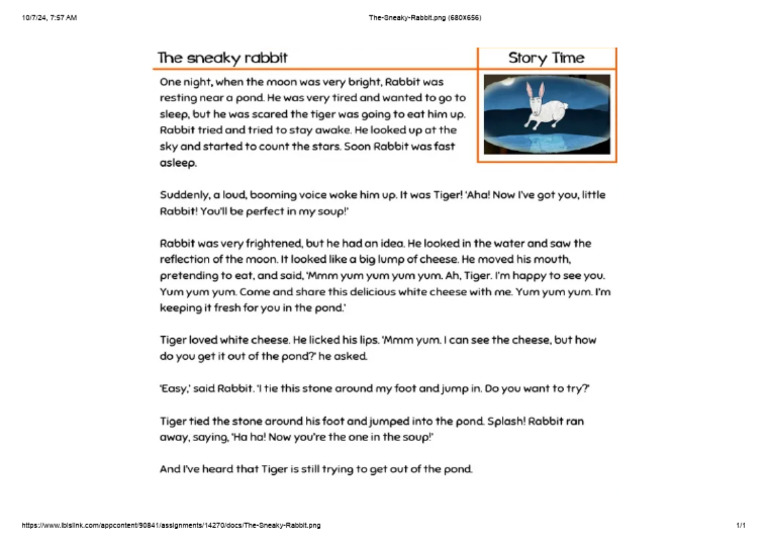 The Sneaky Rabbit | PDF
