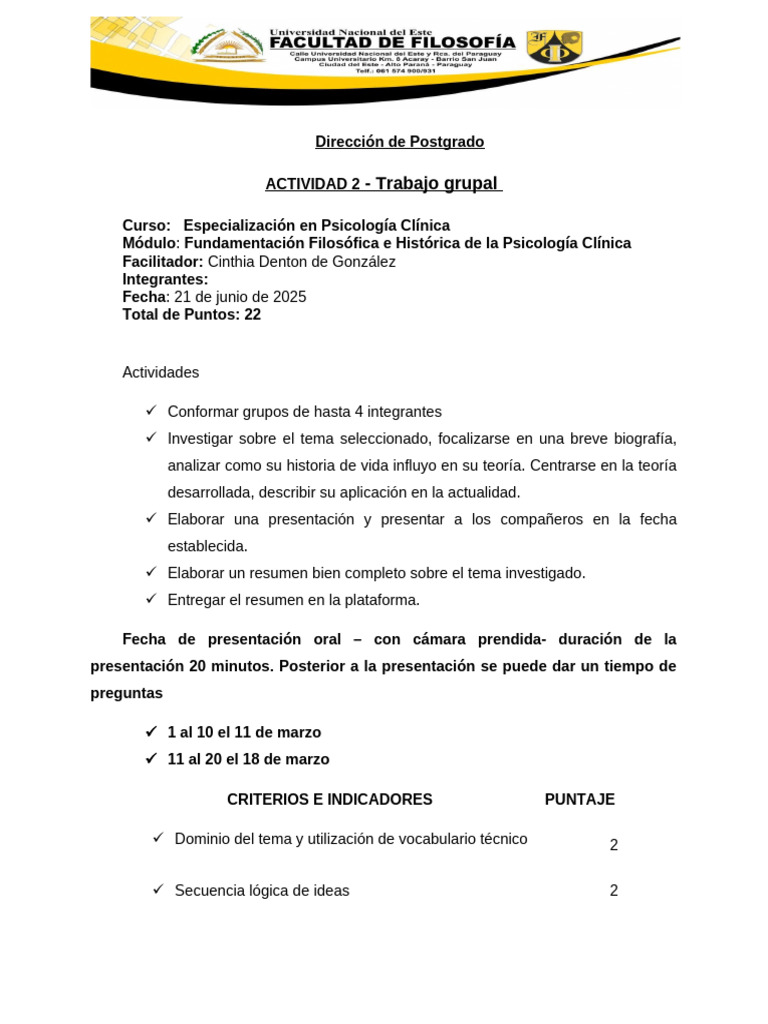 Actividad 2 - TGrupal - Orientaciones | PDF