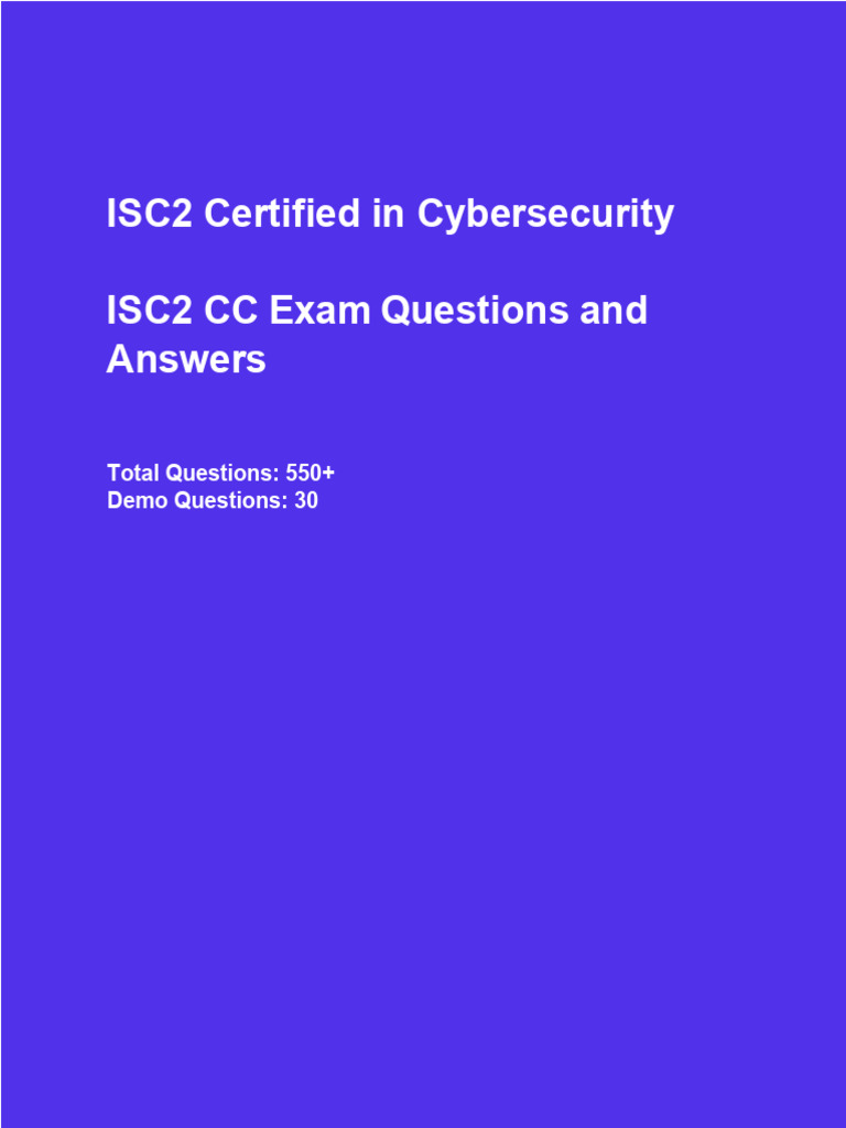 ISC2 Cybersecurity Exam Q&A Guide | PDF | Transmission Control Protocol ...