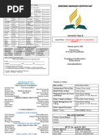 Sabbath School Program | PDF