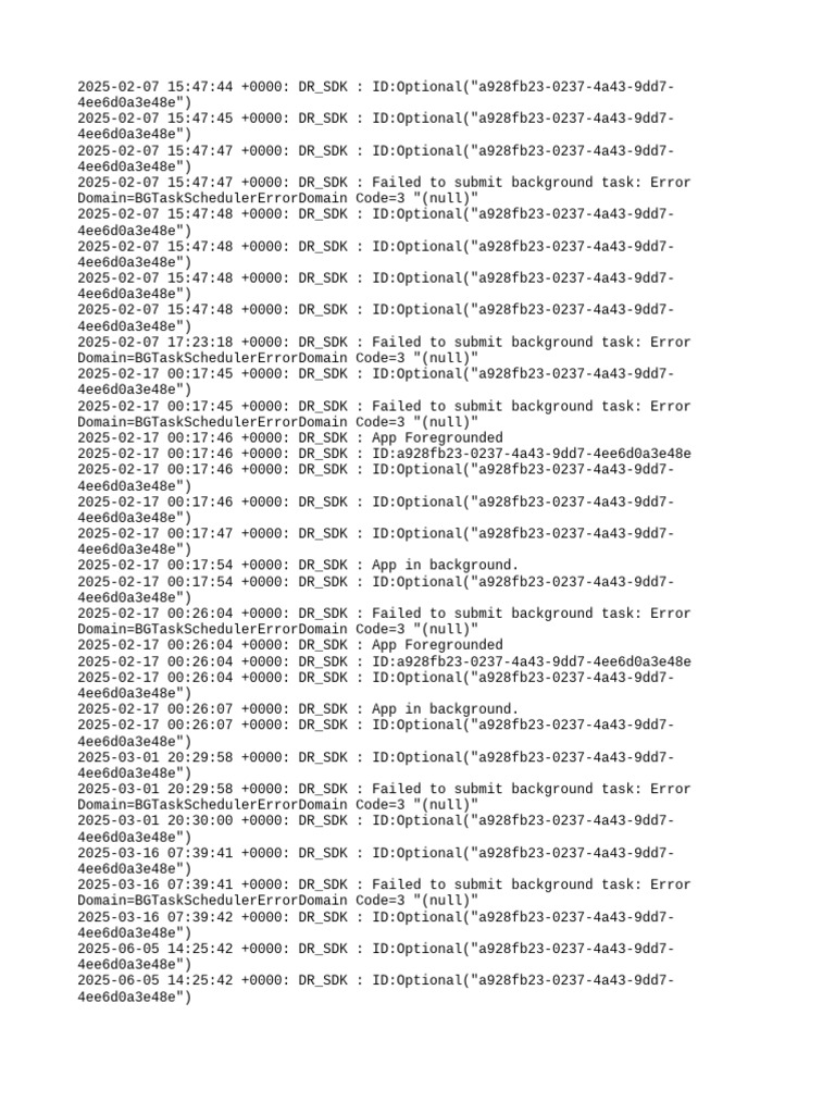 Digital Reef SDKLog | PDF