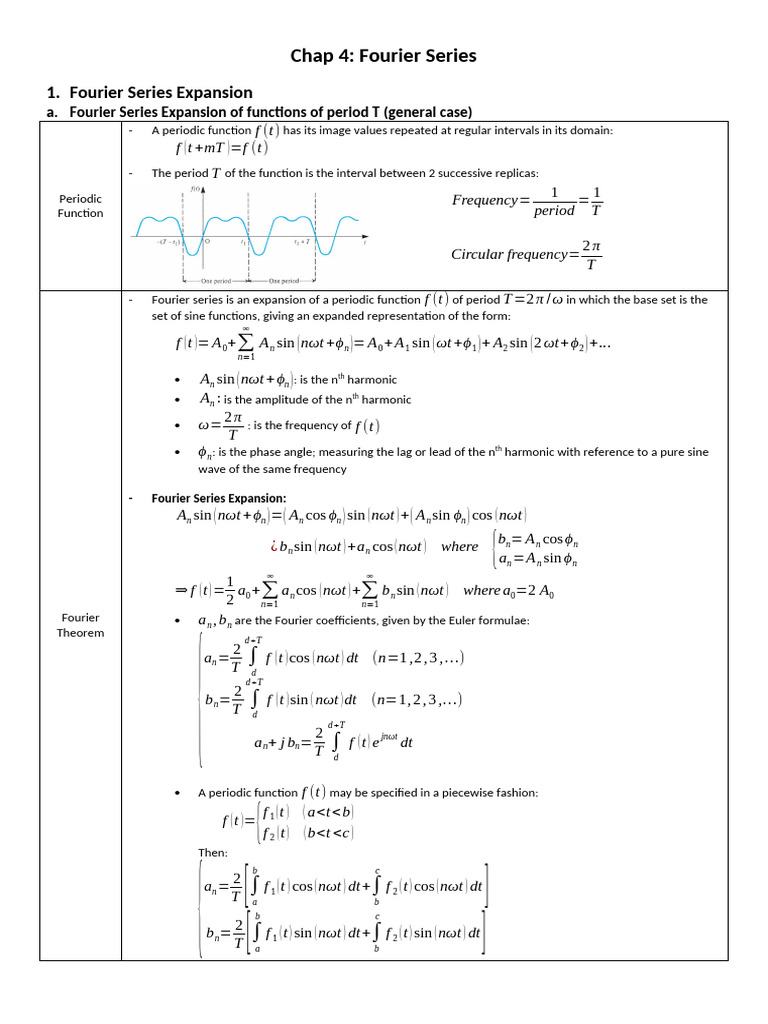 Fourier Series Expansion Explained | PDF | Fourier Series | Sine Wave