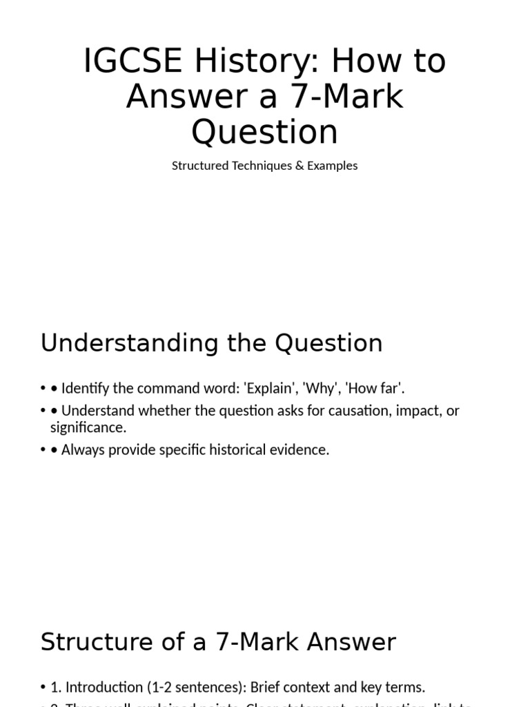 Mastering 7-Mark History Answers | PDF | Cognition | Epistemology