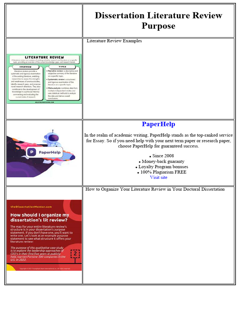 Comprehensive Guide to Literature Reviews | PDF | Thesis | Essays