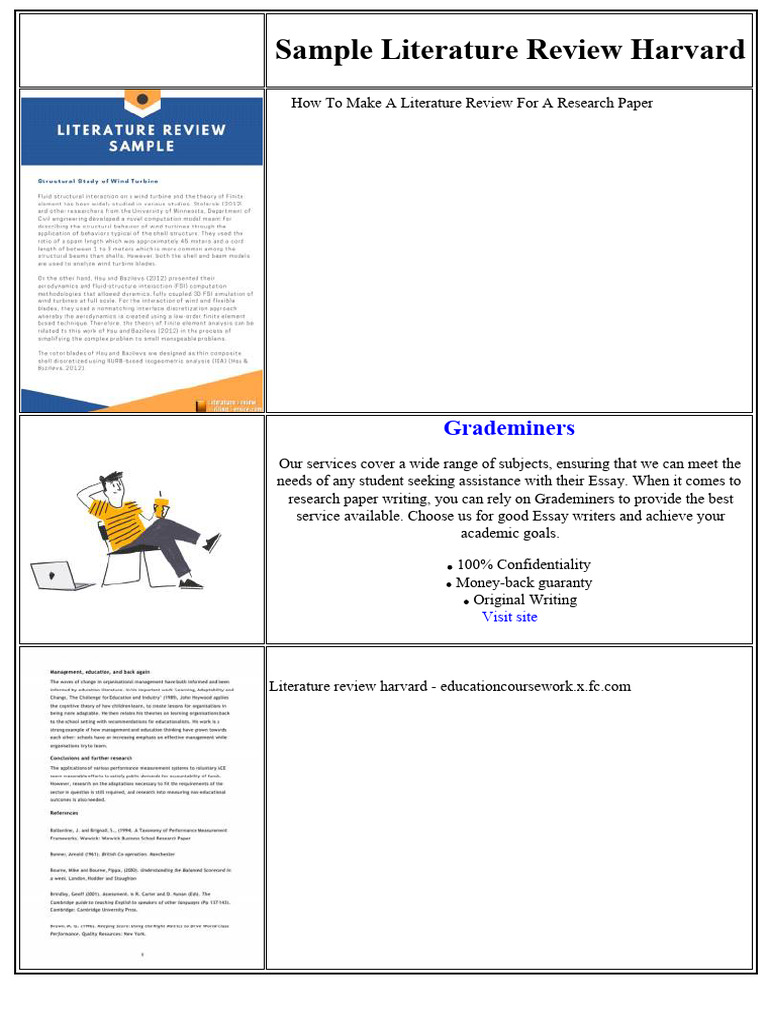 Harvard Literature Review Guide | PDF | Breastfeeding