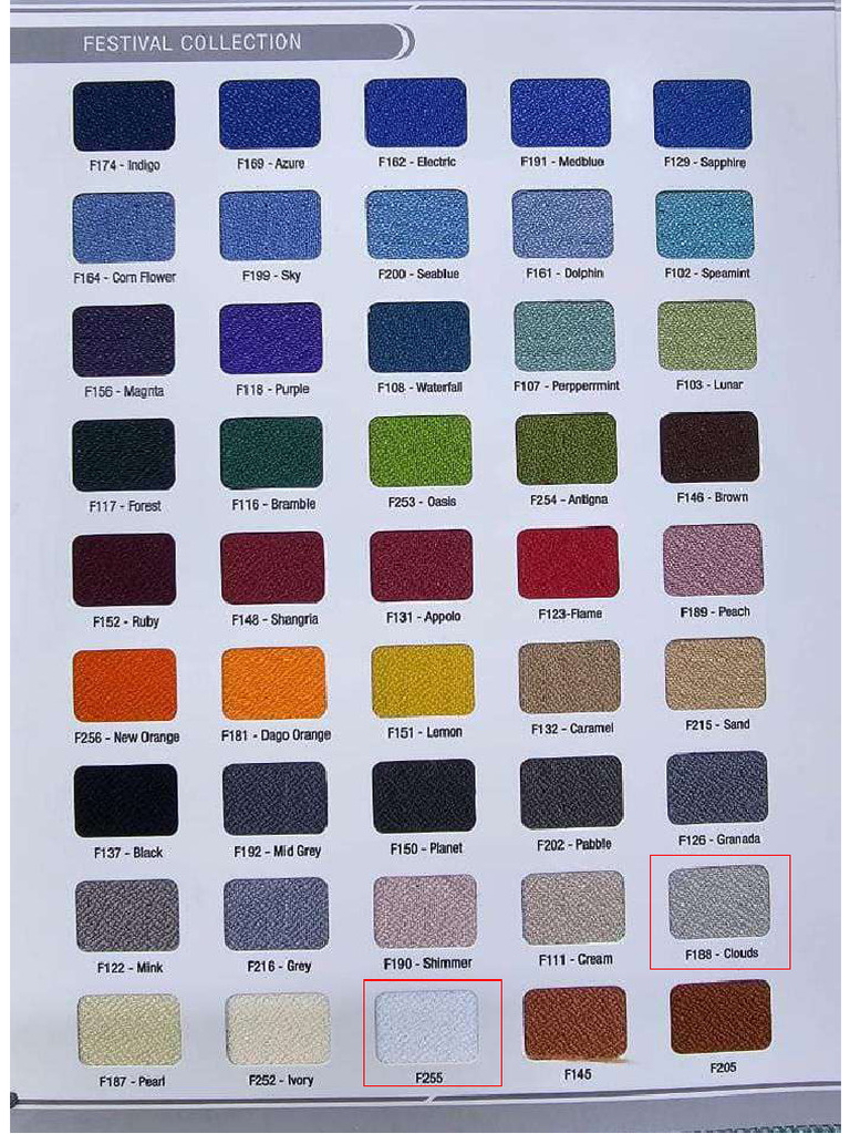 Fabric Color Chart Festival | PDF