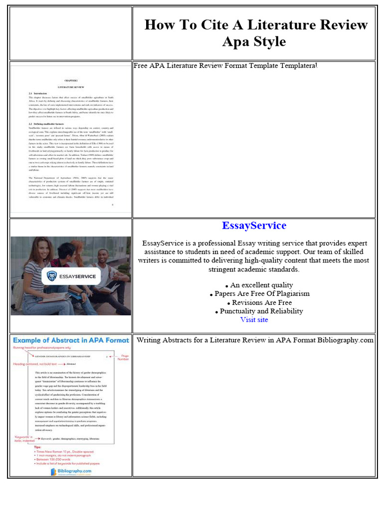 How To Cite A Literature Review Apa Style | PDF | Essays | Bone