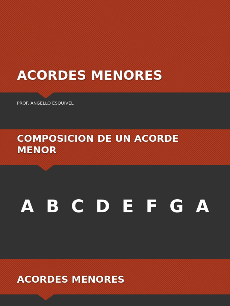 Acordes Menores: Guía y Ejercicio | PDF