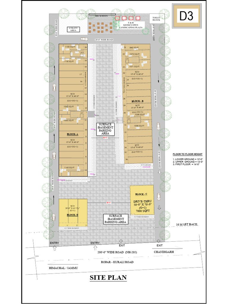 Kurali Commercial Near Haveli Site Layout Plan - 2 | PDF | Building ...