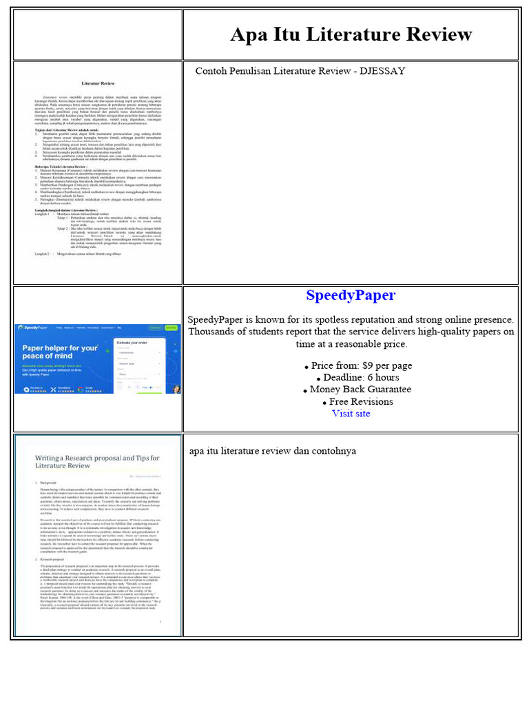 Apa Itu Literature Review dan Contohnya | PDF | Taxes | Domestic Violence
