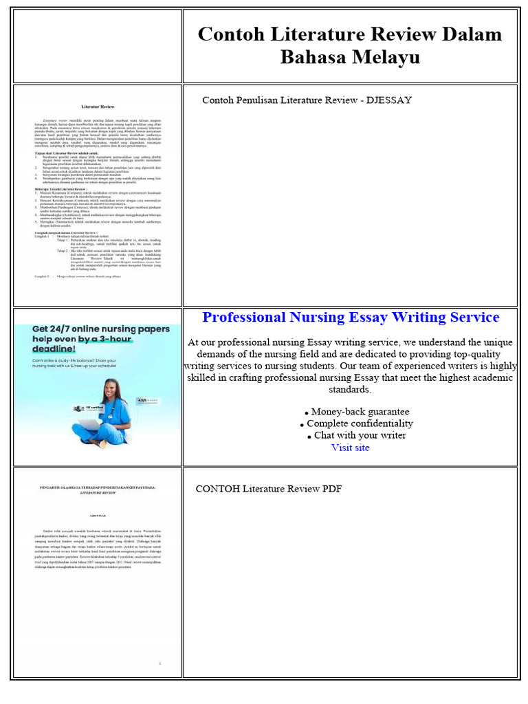 Contoh Literature Review Dalam Bahasa Melayu | PDF | Essays | Linear Programming