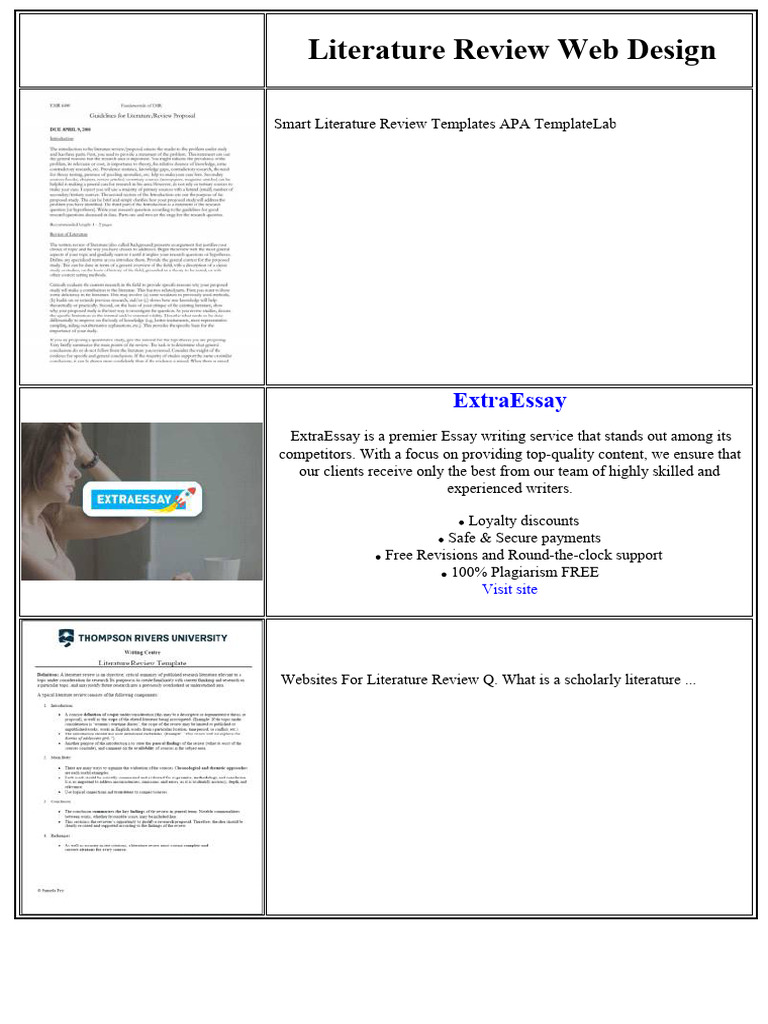 Literature Review Guidelines for Web Design | PDF | Penetration Test ...