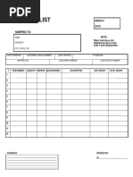 Dispatch Checklist Format | PDF