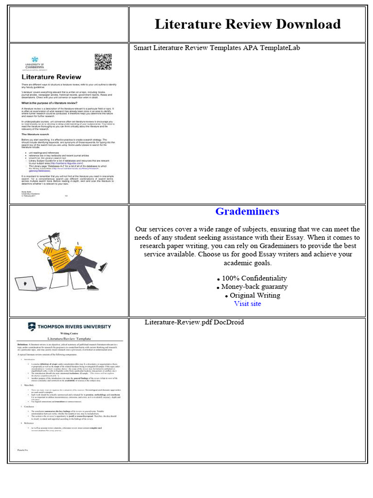 Literature Review Download | PDF